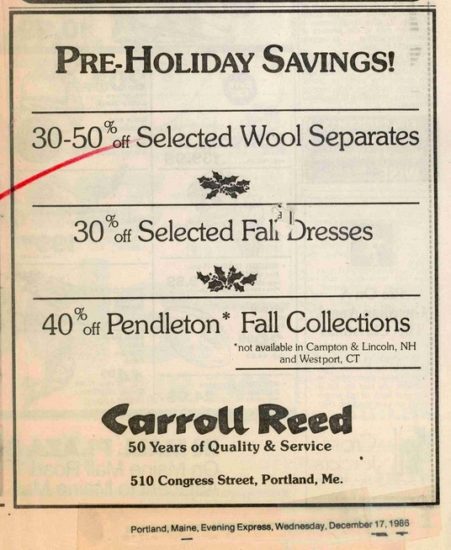 Carroll Reed Vintage Finds in New England | BrandlandUSA